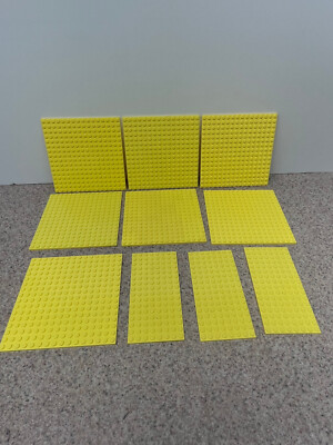 Lot Of 10 LEGO Plates 8x16 & 16x16 Yellow 91405 92438 Friends | eBay