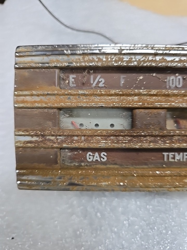 GM 1941 Chevrolet Car Dash Gauge Assembly Original 47 48 Chevy OIL TEMP ...