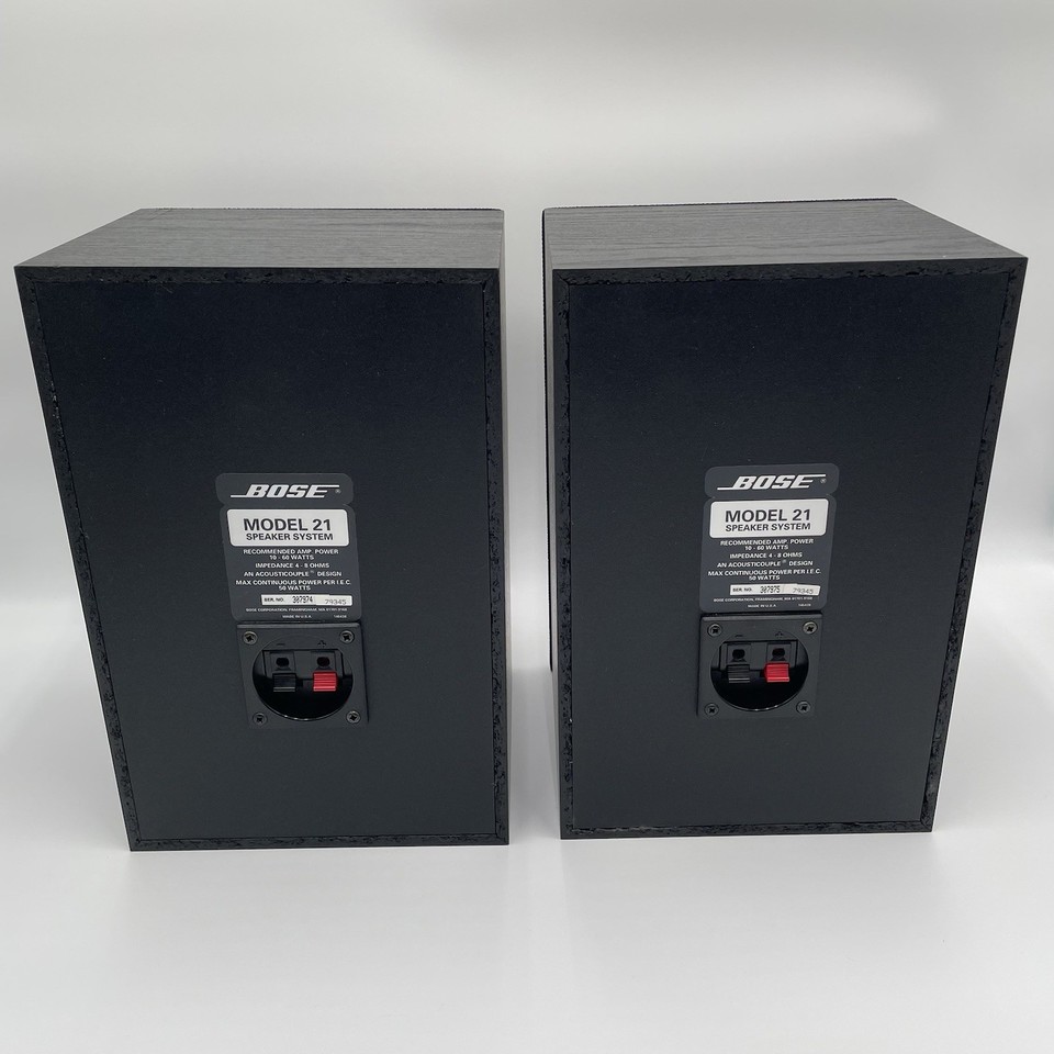 Bose Model 21 Bookshelf Speakers HiFi Stereo Home Audio Left Right ...