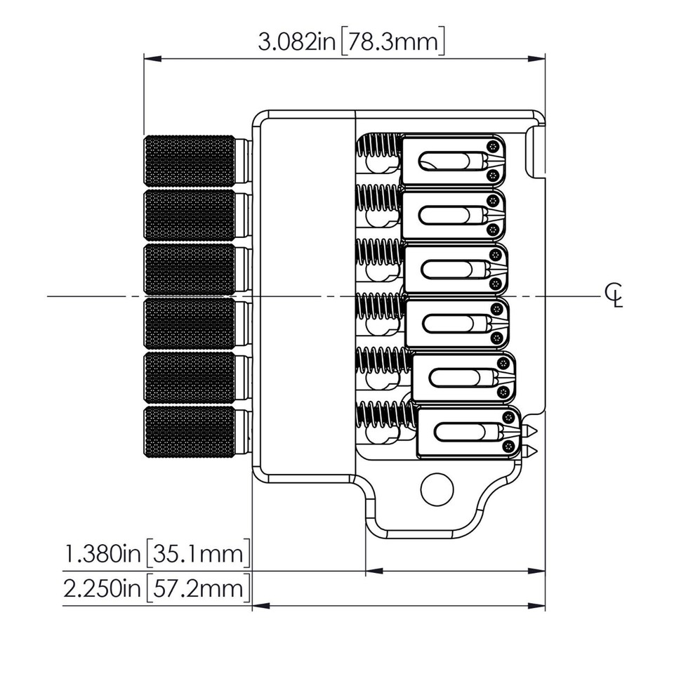NEW Hipshot 6-String Guitar Headless Tremolo Bridge Right Handed ...
