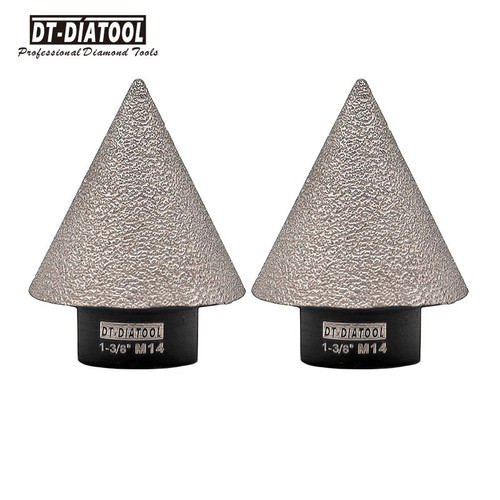 2pcs 35mm M14 Diamond Cone Bits Ceramic TIle Chamfering Drilling Hole ...