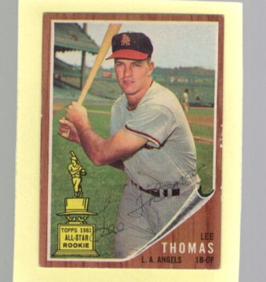 Autographed Lee Thomas 1962 Topps Angels #154 free shipping | eBay