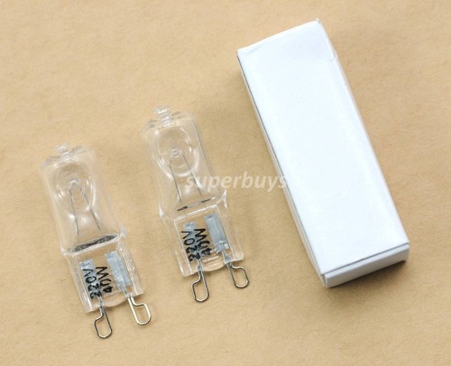 2x 40W G9 Warm White Clear Halogen Dimmable Bi-Pin Light Bulb 220-240V ...
