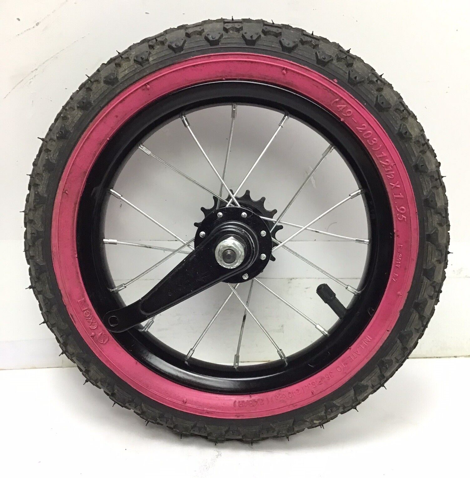 12" Bicycle Rear Black Wheel Coaster Brake with 12-1/2 X 1.95" Tire ...