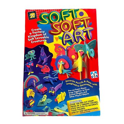 1990s Vintage AM AV Soft Soft Art Foam Craft Kit Kids Sealed Box | eBay