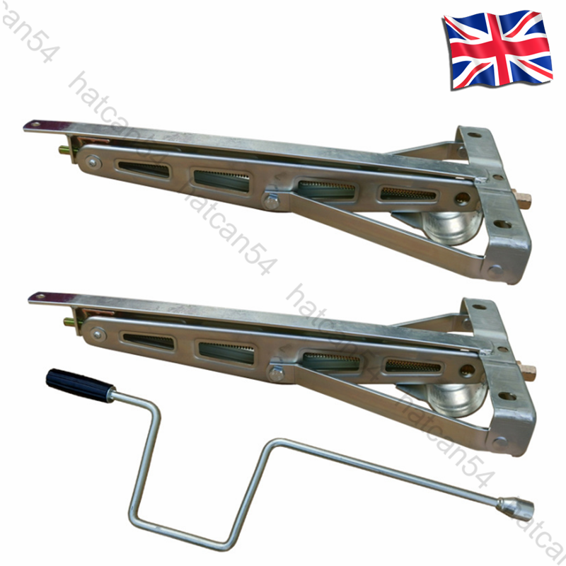 1 Pair Caravan Corner Steady Jack Leg Galvanised Trailer Steadies W ...