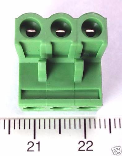 DINKLE Plug for Pluggable Terminal Block 2ESDV-03P 3P 15A 300V Pitch ...