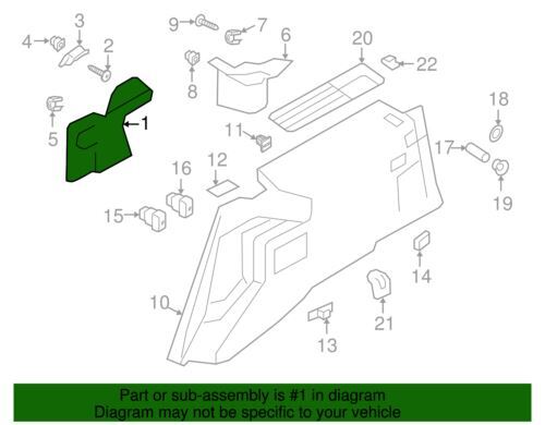 Genuine Ford Expedition Lincoln Navigator 2007-2014 Trim Panel EL1Z ...