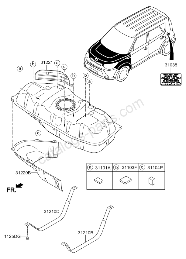 GENUINE BRAND NEW KIA SOUL 2013-ONWARDS COVER - FUEL PUMP | eBay UK
