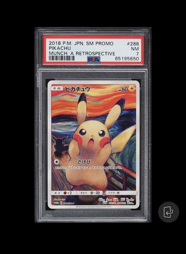 2018 Pokemon Card Japanese SM Promo Pikachu Scream Munch 288/SM-P PSA 7 ...