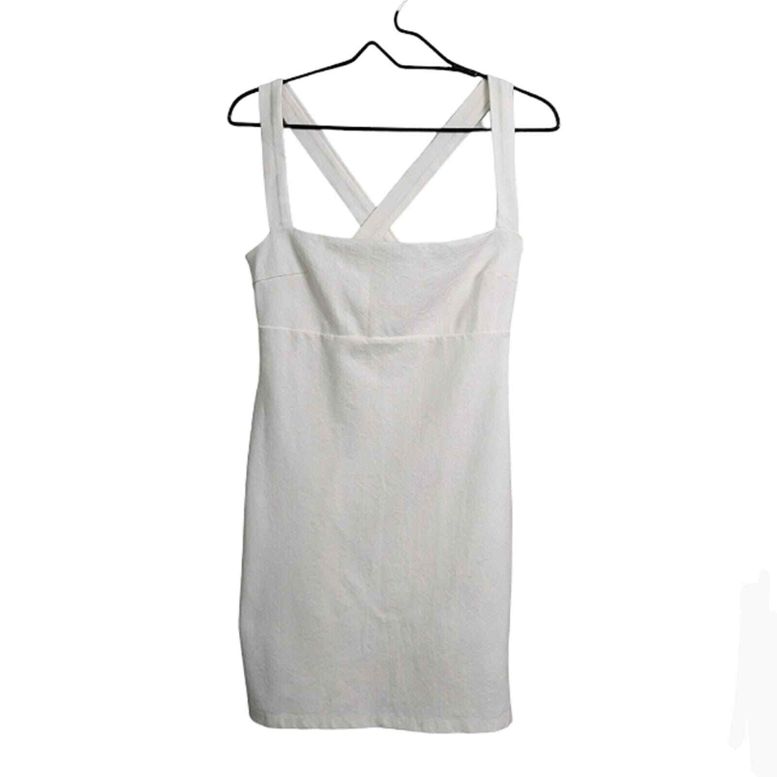 Lulus Women White Bodycon Cross Back Strap Mini Dress… - Gem
