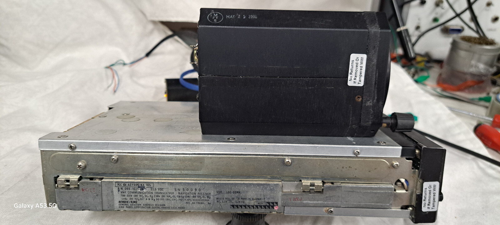 28 volts King KX 165 Nav/Comm and MD 200 nav ind. with tray and ...