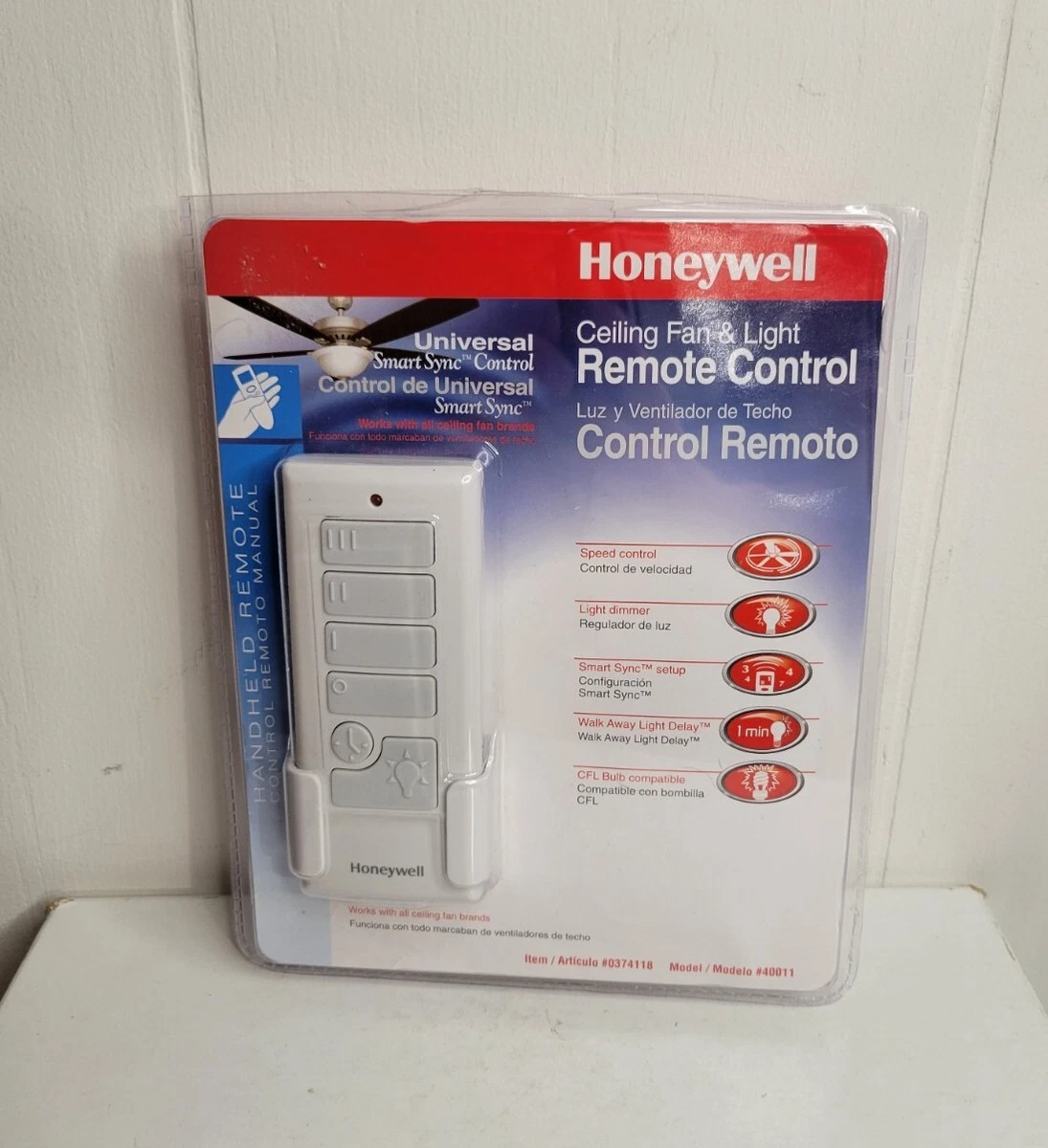 Honeywell Ceiling Fan And Light Remote Control | Shelly Lighting