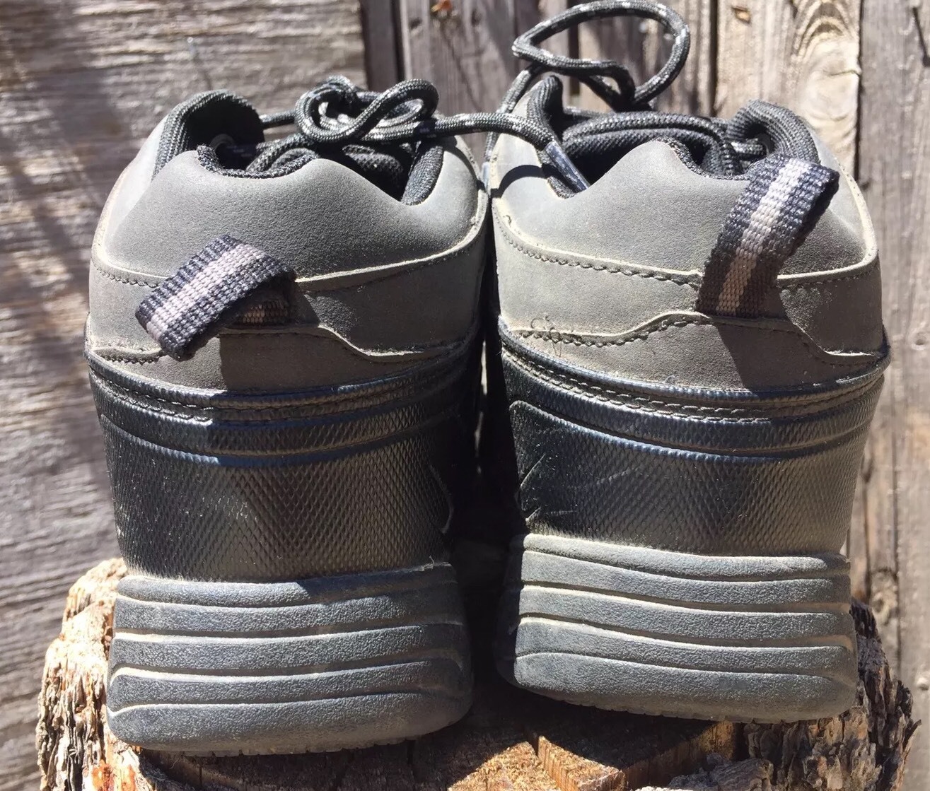 TREDSAFE Nola, Mens BLACK Color SLIP RESISTANT STEEL TOE Work Boots ...