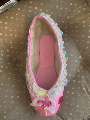 Pink Ribbon Hand Decorated Pointe Shoe Craft / Decor) | eBay