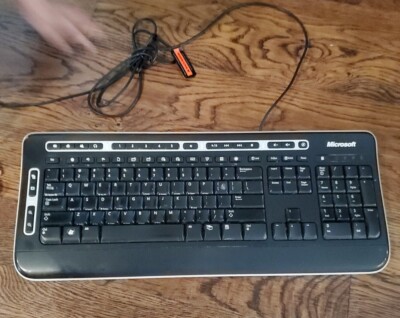 Microsoft Digital Media Keyboard 3000 USB Wired Mod 1343 Black and ...