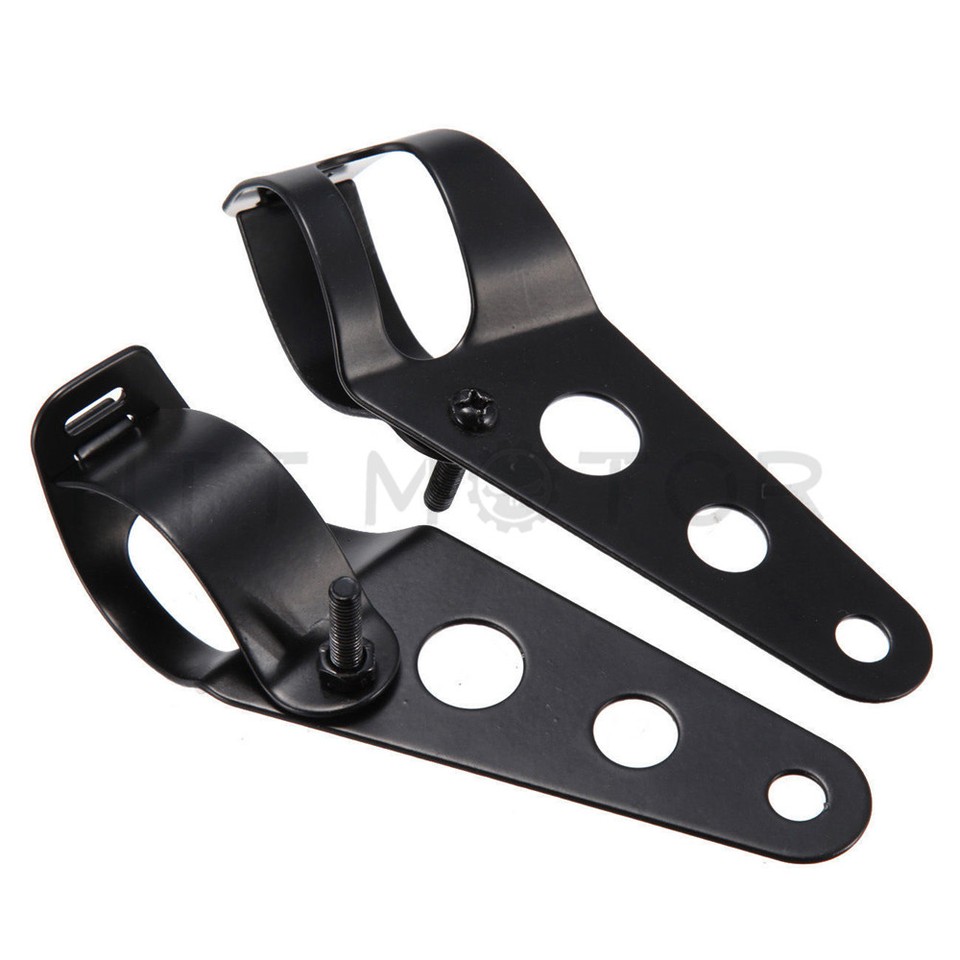 34mm-46mm Side Mounting Fork Tube Clamp Headlight Brackets for Cruisers ...