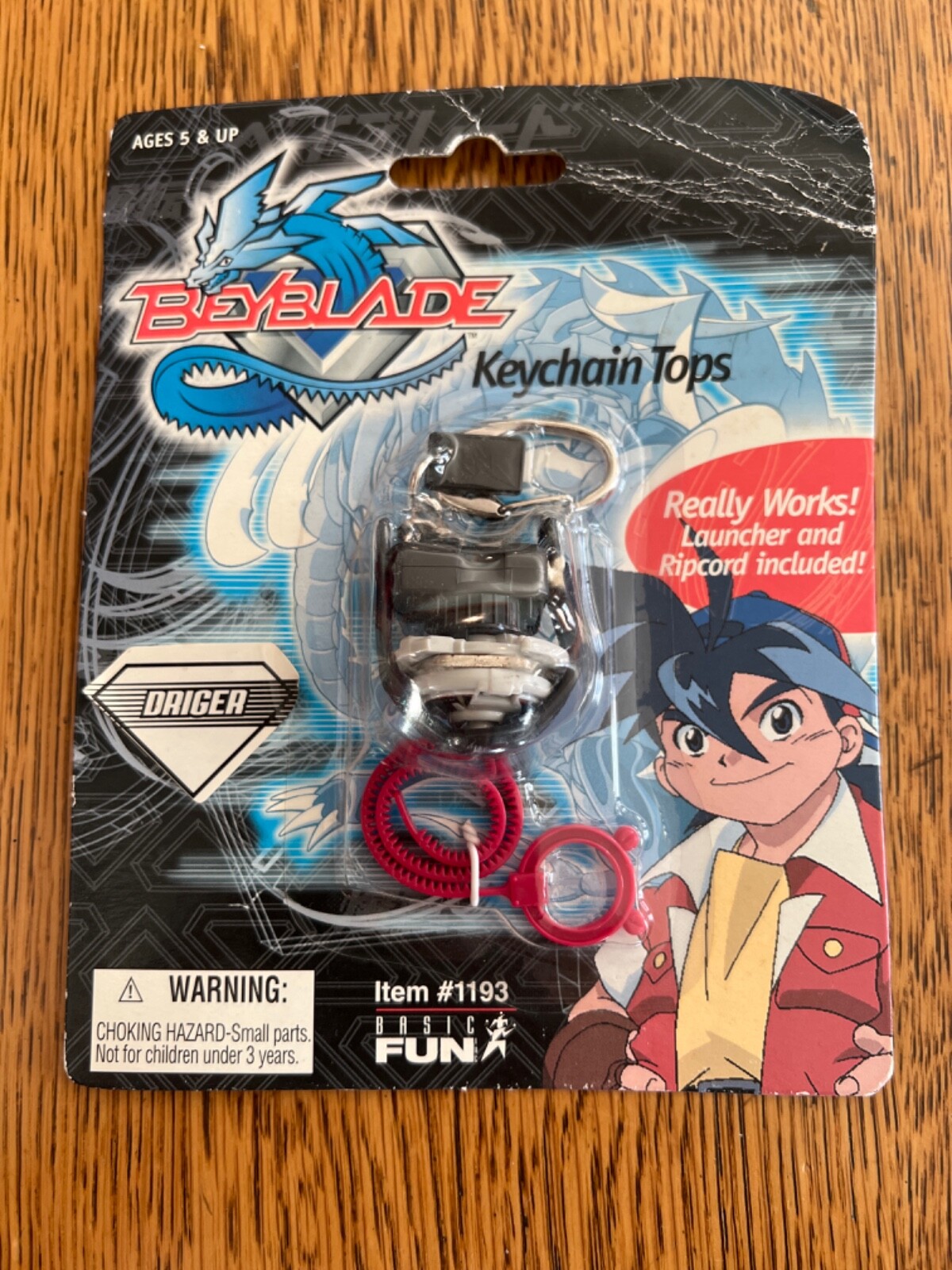 Vintage Beyblade Keychain Top Driger NIP Item #1193 | eBay