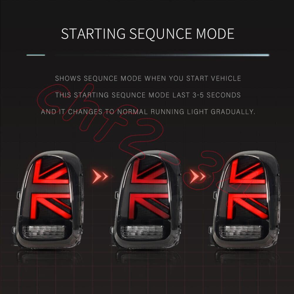 Smoke Black LED Rear Lamps Taillights For Mini Cooper Countryman F60 ...