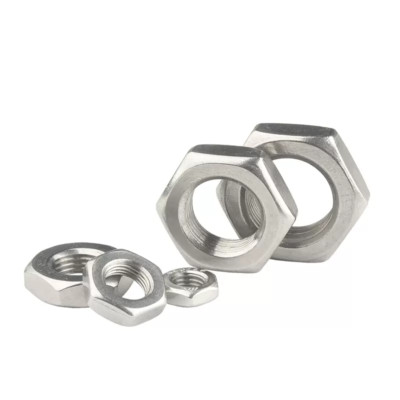 M4 M5 M6 M8 M10 M12-M18 Stainless Hexagon Fine Tooth Thin Nut Fine ...