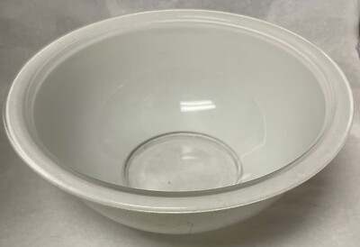 Pyrex White Clear Bottom Vintage Glass 1.5 L Nesting Mixing Bowl #323 ...