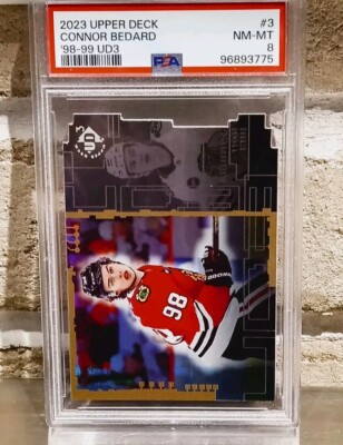 2023 Connor Bedard SP Rookie Card Upper Deck PSA Graded Holo Die Cut ...