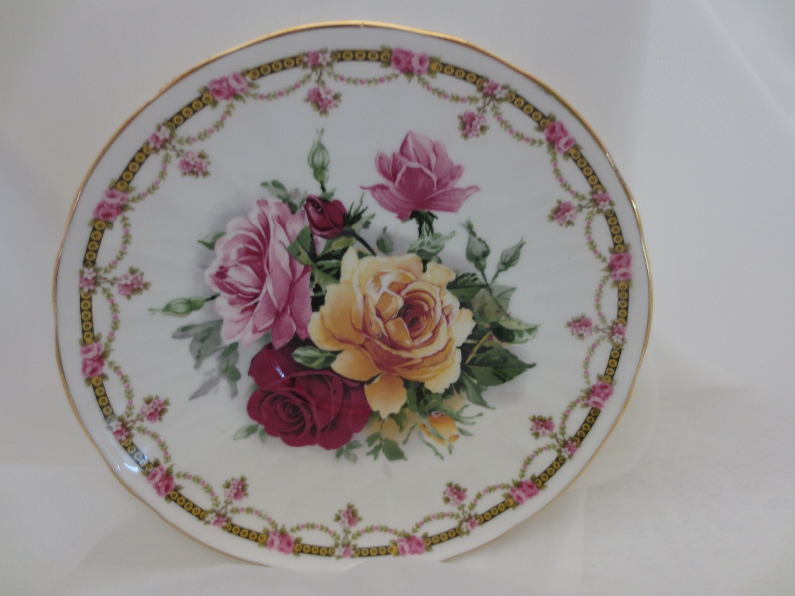 Fine Bone China England PINK YELLOW Floral Cup & Saucer Springfield | eBay