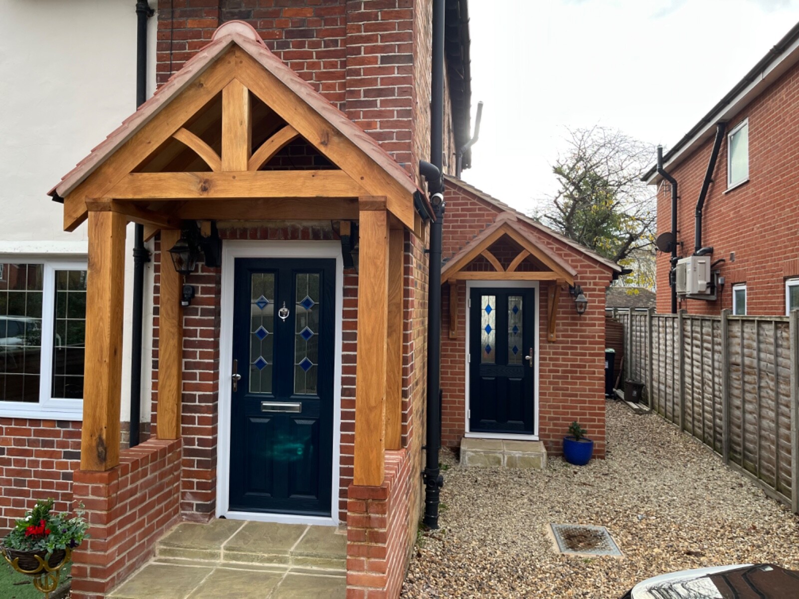 Hand Crafted Oak Porch Canopy Kit (From English Oak ) | eBay UK