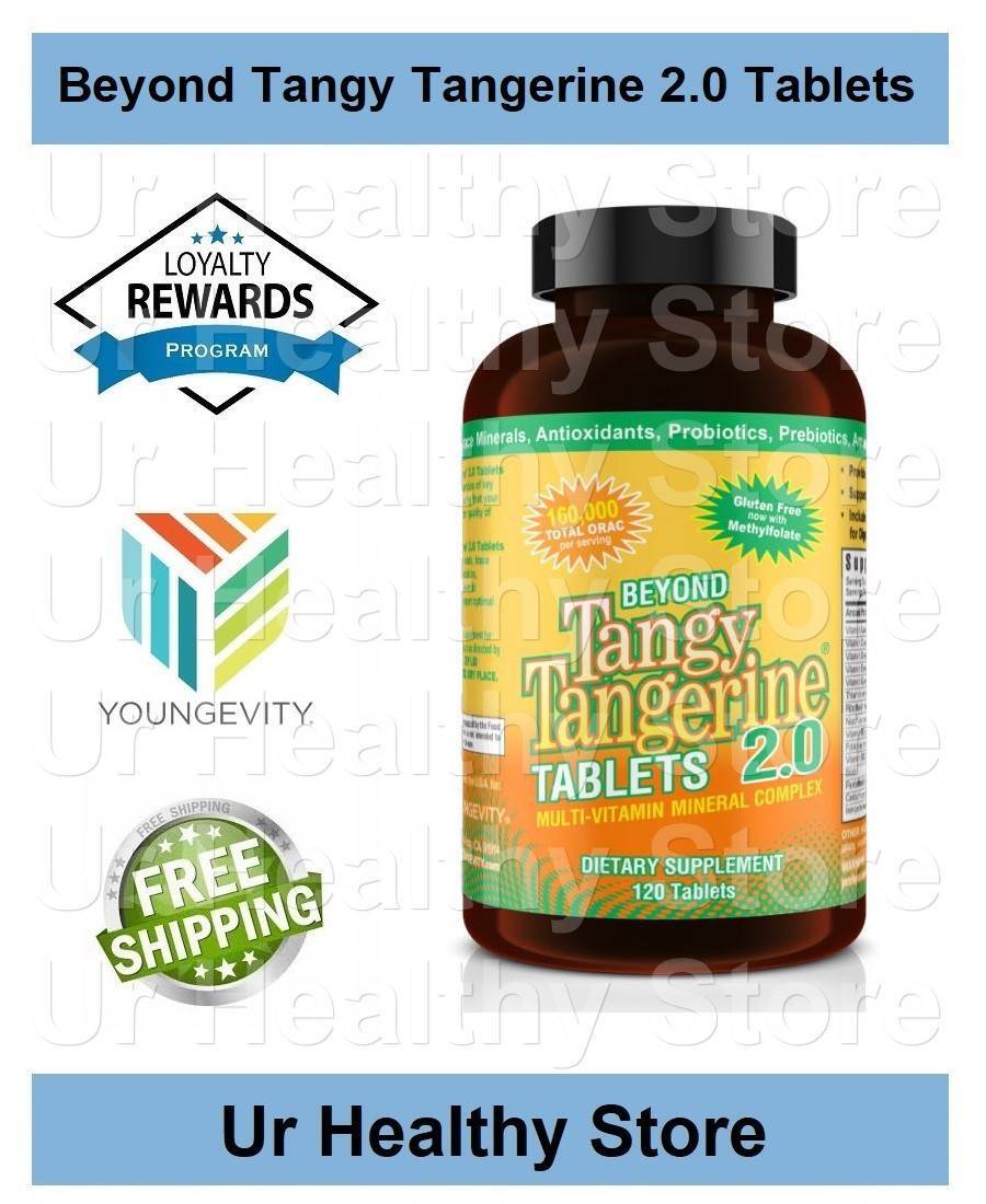 Beyond Tangy Tangerine 2.0 120 Tablets Youngevity BTT **LOYALTY REWARDS ...