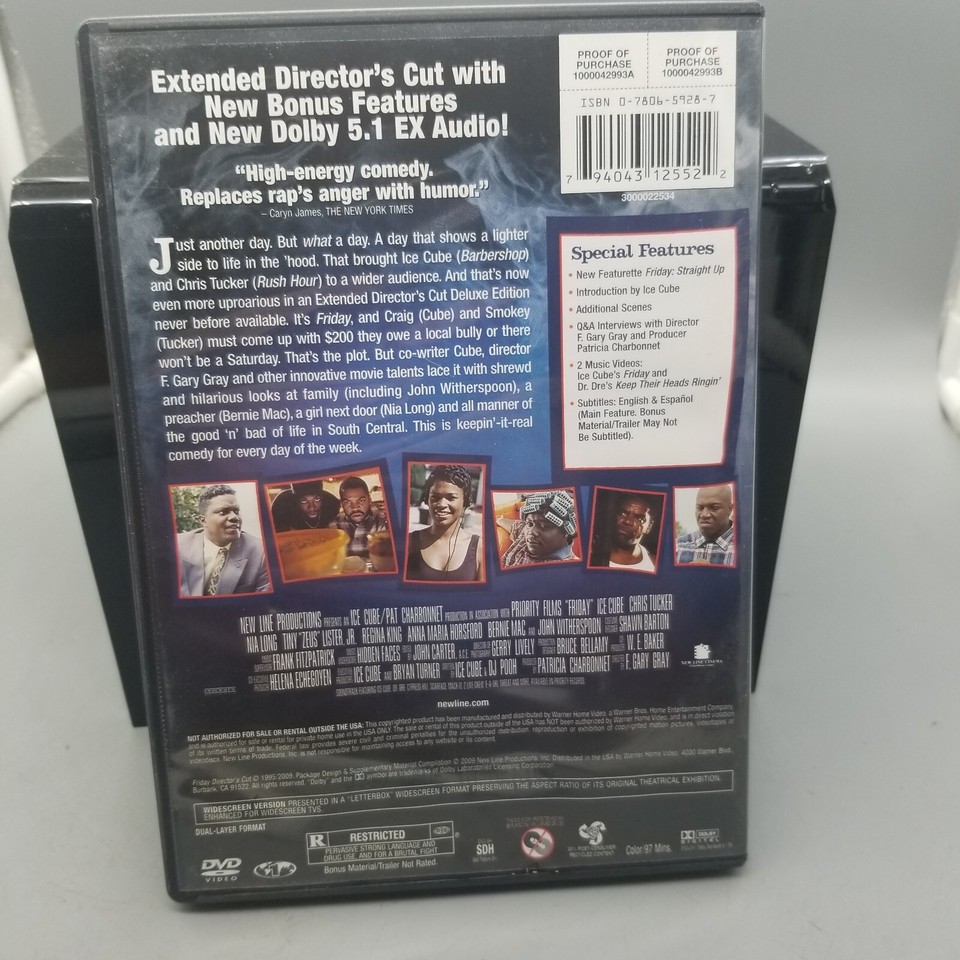 Friday (DVD, 2009, Deluxe Edition) Ice Cube Chris Tucker Tested ...
