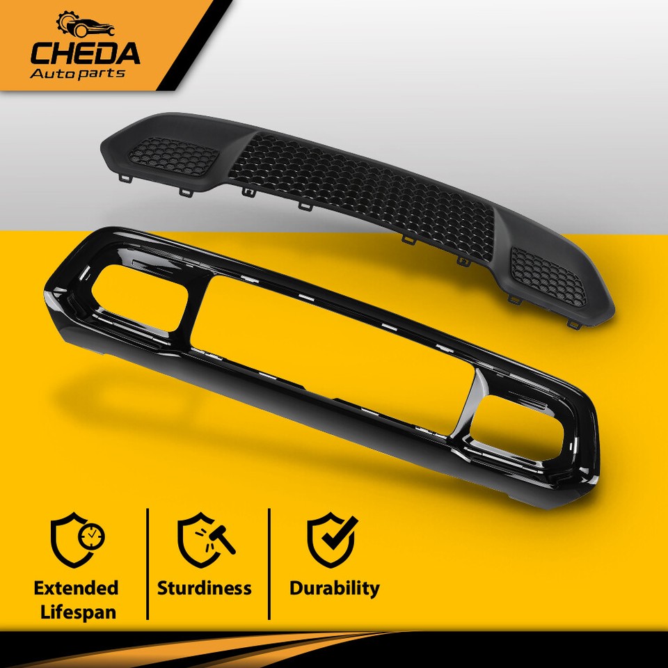 Front Lower Grille & Bumper Grill Bezel Fit For Jeep Grand Cherokee ...
