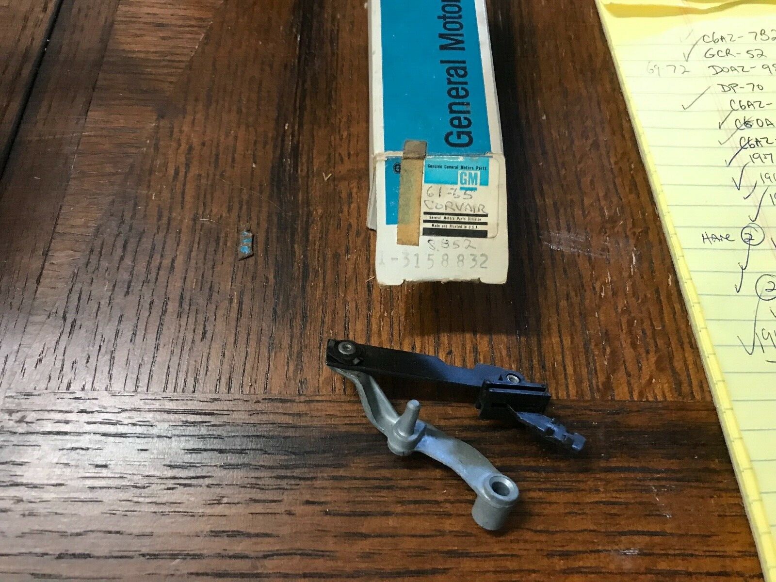 NOS GM Chevrolet Corvair Heater Control Lever, #3158832 for sale online ...