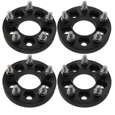 (4) 25mm 5x100 to 5x4.5 Wheel Adapters 1" inch Spacers 5lug 12x1.5 ...