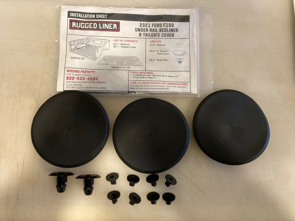Rugged Liner Lik 75 Installation Kit | Black | Rear | Aftermarket Branded