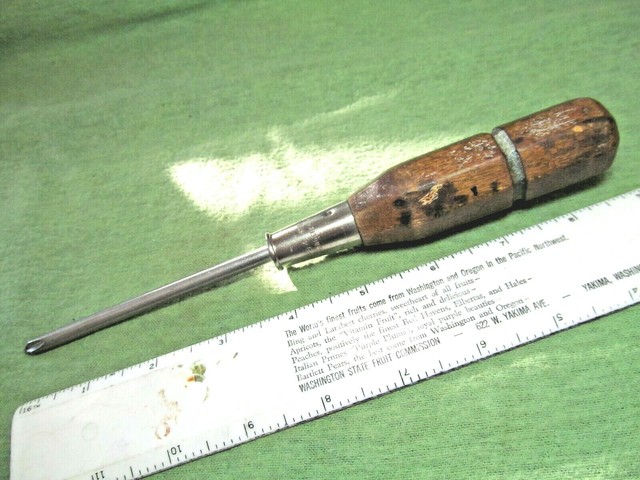Vintage PROTO Professional 9784 Wood Handle Phillips Screwdriver for ...