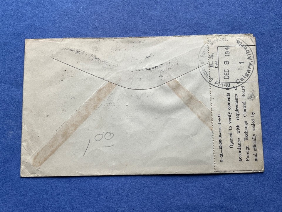 DEC 6 1941 CANADA STAMP DEALER AD + WWII CENSOR 1 DAY PRE PEARL HARBOR ...