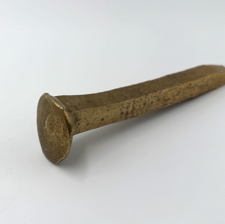 Vintage Golden Spike Railroad Replica Paperweight Transcontinental 1869 ...
