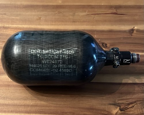 USED - NINJA LITE 68 CI/ 4500 PSI PAINTBALL CARBON FIBER HPA AIR TANK ...