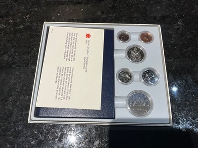 1983 Canada Specimen 6 Coin Set From Royal Canadian Mint With Box & COA ...