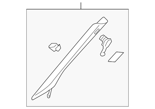 Genuine Audi Windshield Pillar Trim 80A-867-233-F-YM5 | eBay