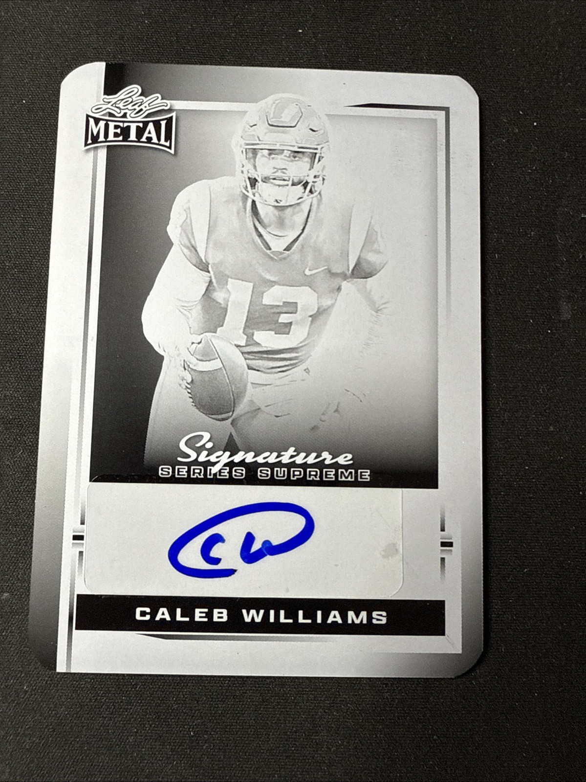 Caleb Williams 2024 Leaf Metal Signature Series Autograph Auto #'d 1/1 ...