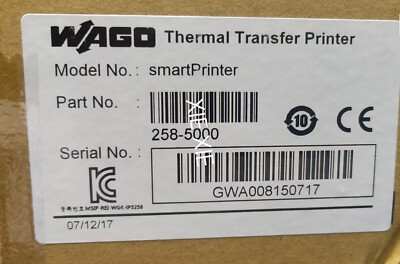 Brand new WAGO 258-5000 label printer shipping Via Fedex or DHL | eBay