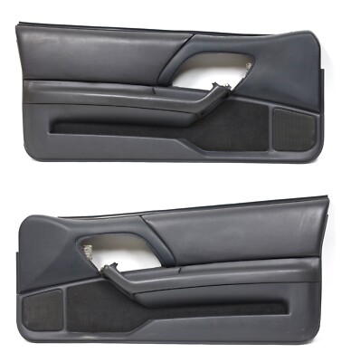 1993-2002 Chevrolet Camaro Z28 SS Ebony Leather Door Panel Set OEM GM ...