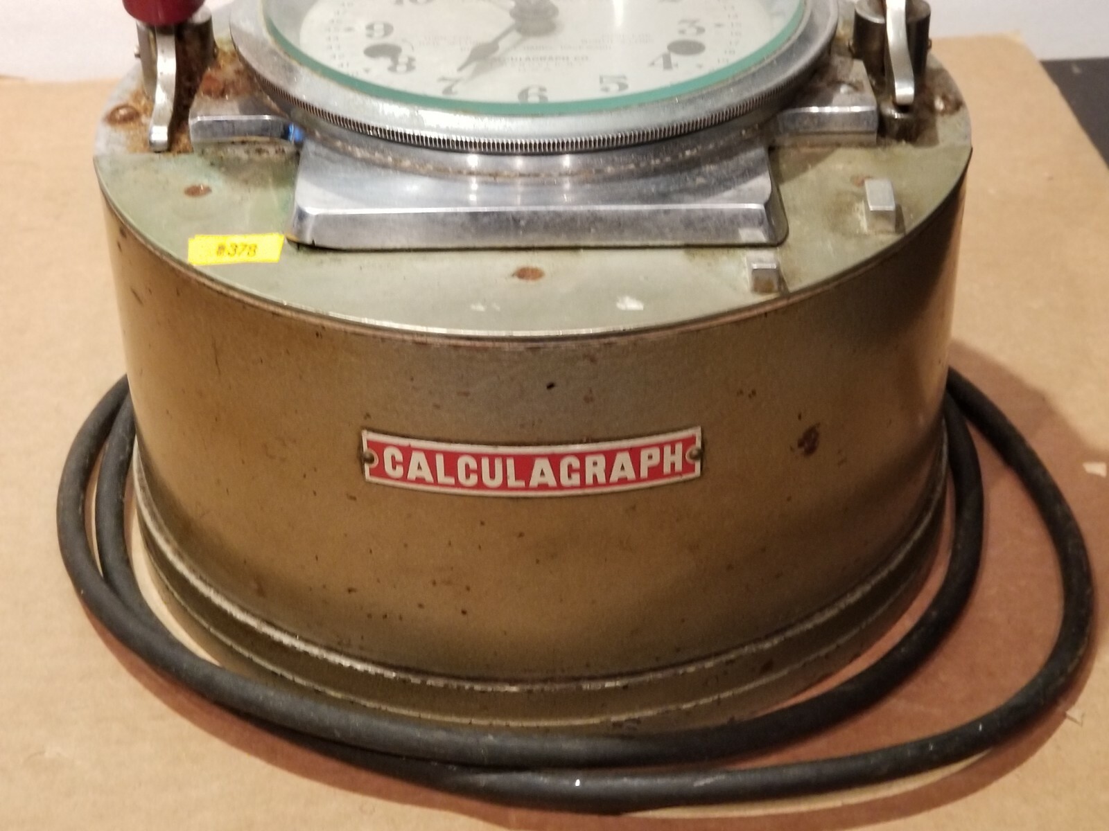 Vintage Pool / Billiards Calculagraph Company Time Clock (NO key ...