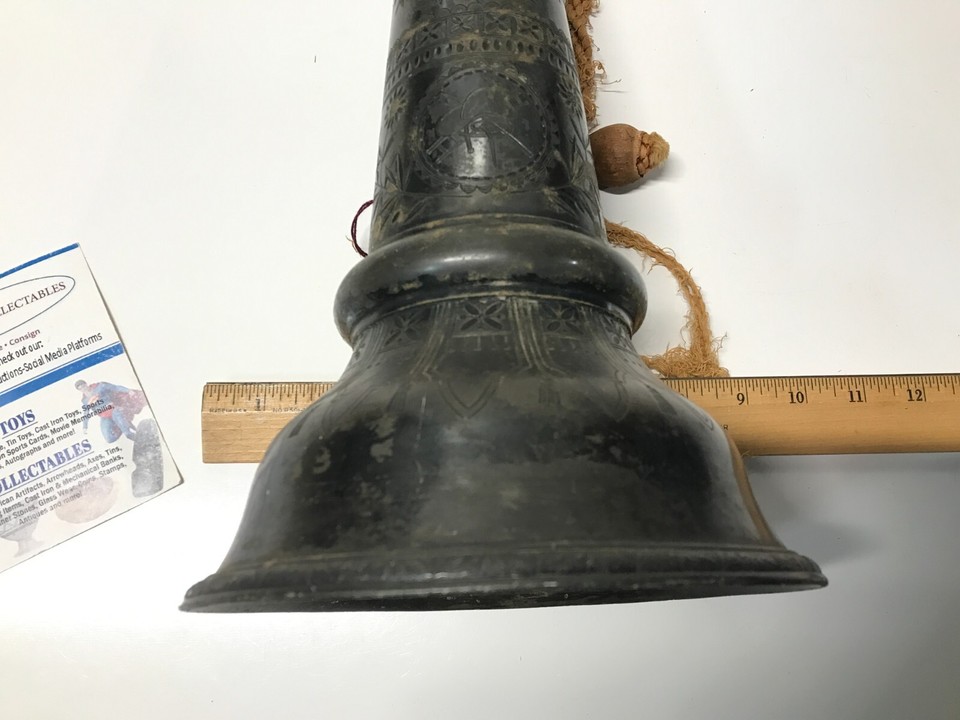 RARE Early 1800's Ornate Fire Fighter Parade Ceremonial Trumpet Horn ...
