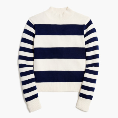 nwt J.CREW striped nautical mockneck sweater shirt xs s m bs919 | eBay