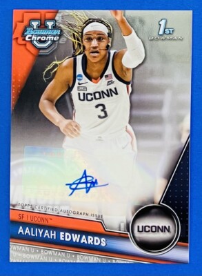 QTY AVL Aaliyah Edwards Auto 1st Bowman Chrome Autograph | eBay