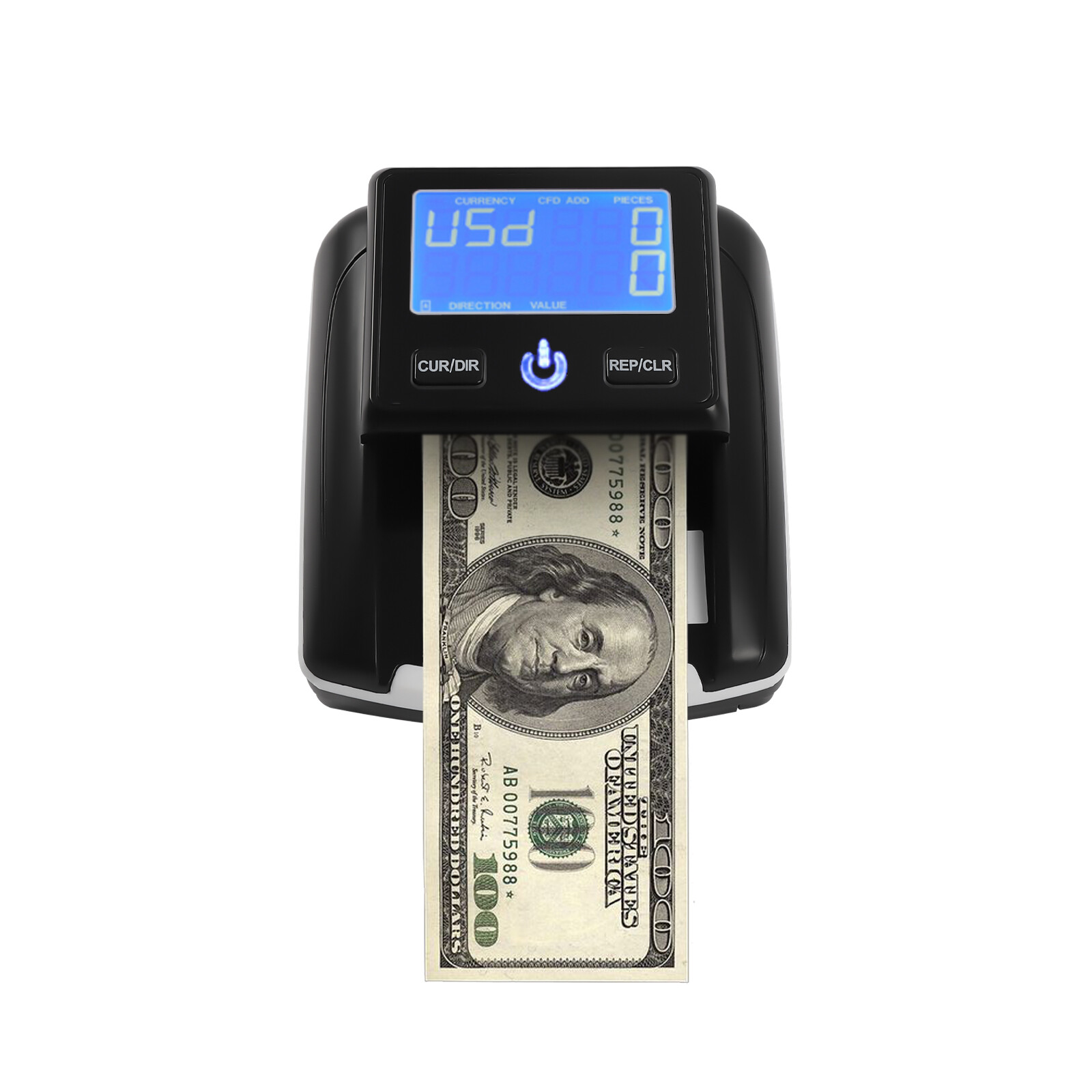 Automatic Cash Currency Money Counter Machine Counterfeit Bill Detector ...