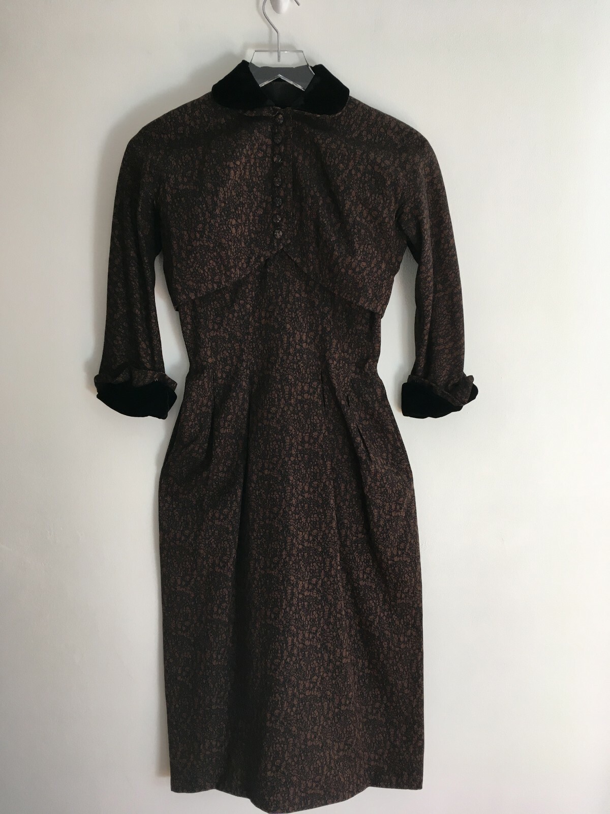 Vintage 1950s Suzy Perette 2 Piece Suit Sheath Dress … - Gem