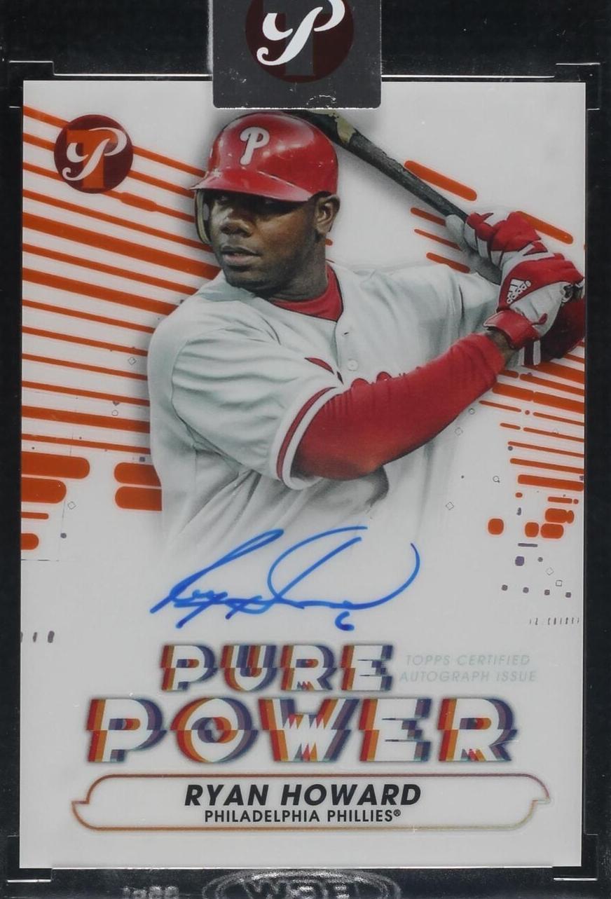 2022 Topps Pristine - Pure Power Autographs Ryan Howard #PPA-RH Orange ...